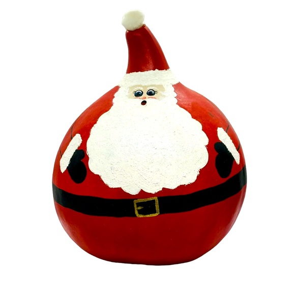 Unbranded | Holiday | Vintage Hand Painted Santa Claus Large Gourd ...